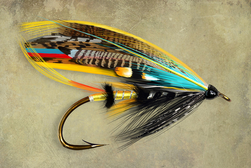 Fly Fishing Illustration – Charlie Snowdon Graphic Design